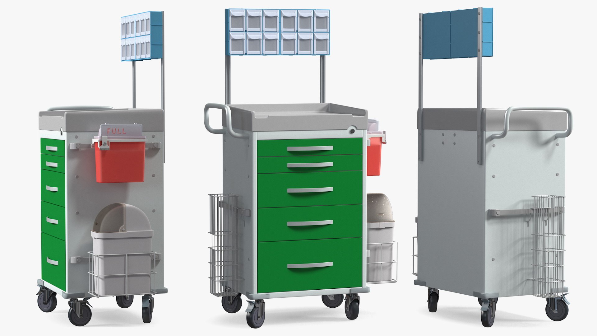 General purpose medical cart 3D model - TurboSquid 1635697