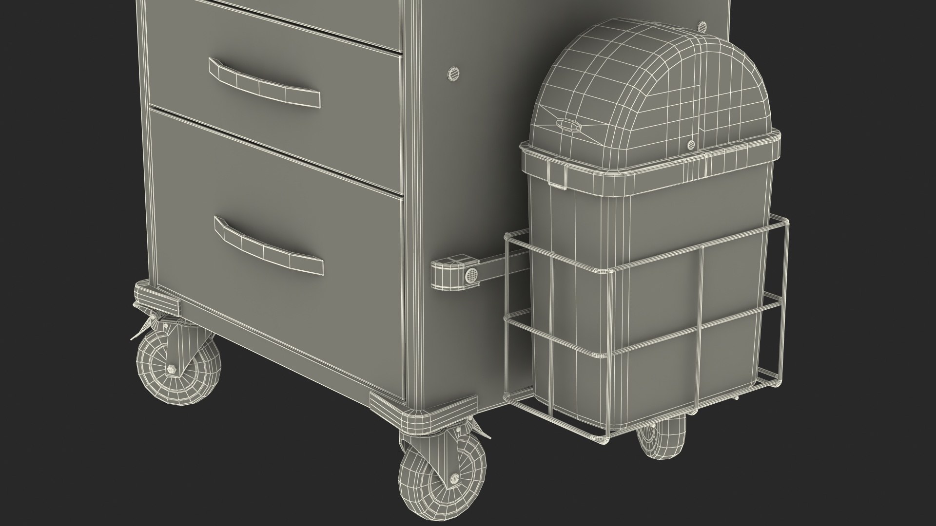 General purpose medical cart 3D model - TurboSquid 1635697
