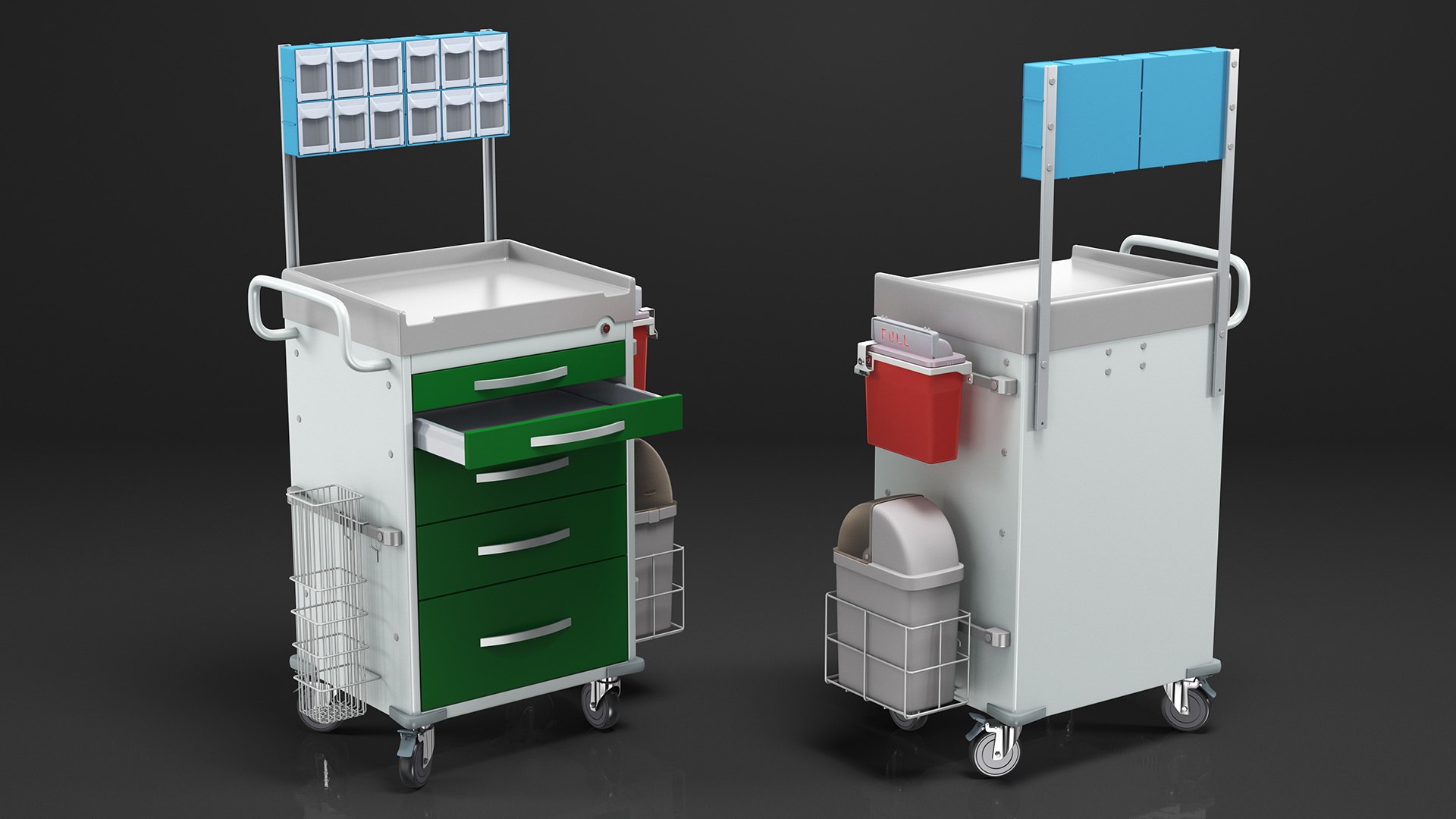 General purpose medical cart 3D model - TurboSquid 1635697