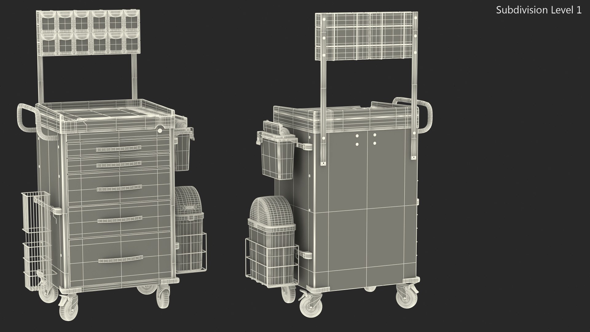 General purpose medical cart 3D model - TurboSquid 1635697