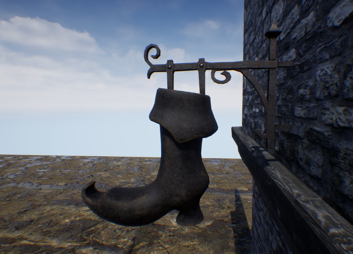 Medieval shoemaker sign 3D model - TurboSquid 1509686