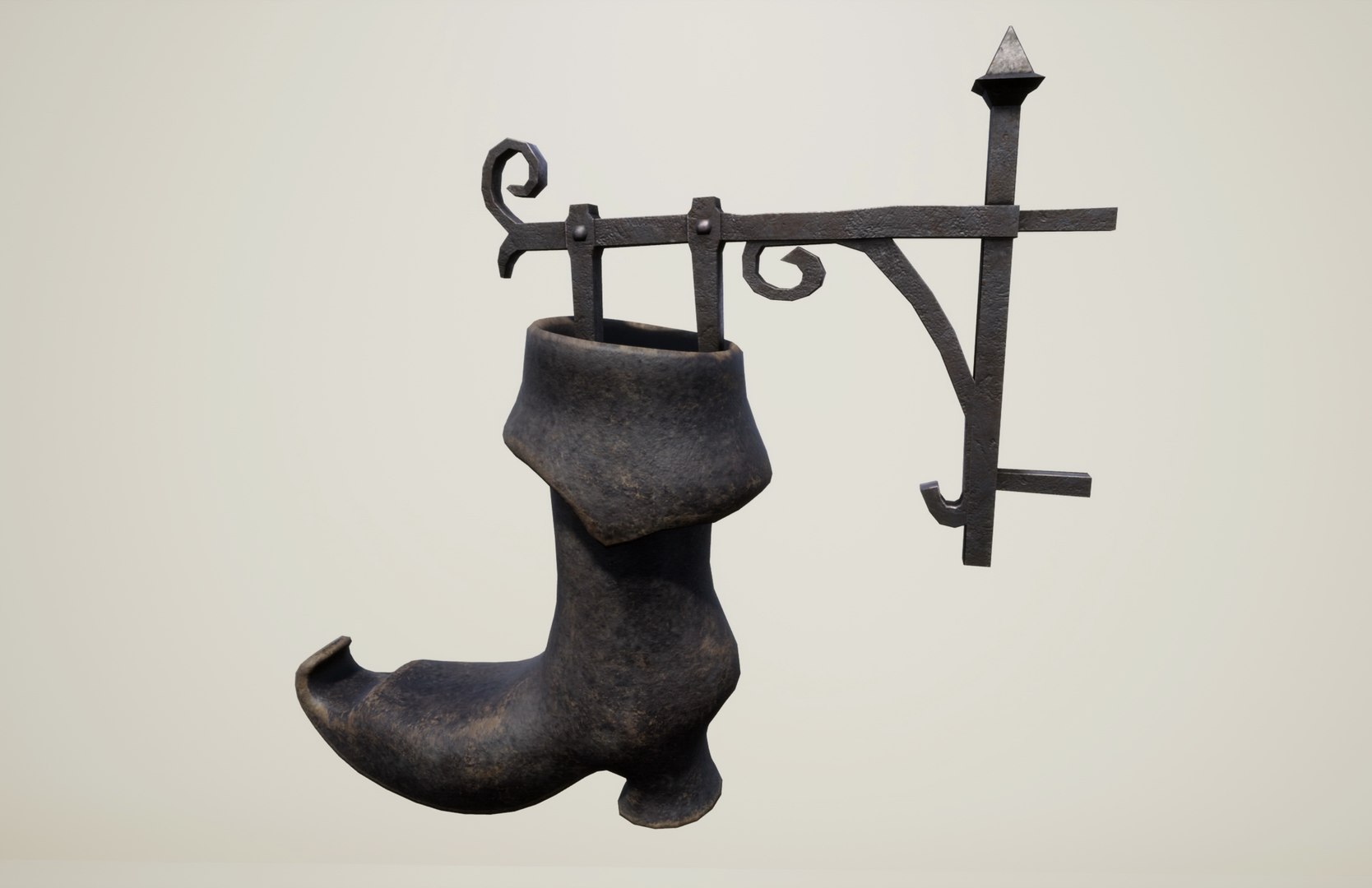 Medieval shoemaker sign 3D model - TurboSquid 1509686