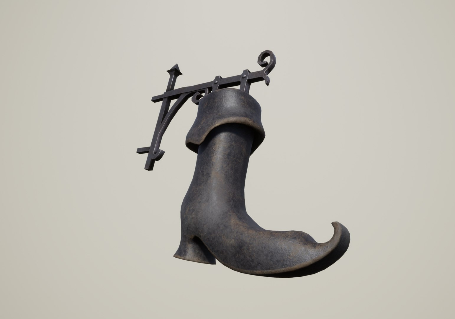 Medieval shoemaker sign 3D model - TurboSquid 1509686