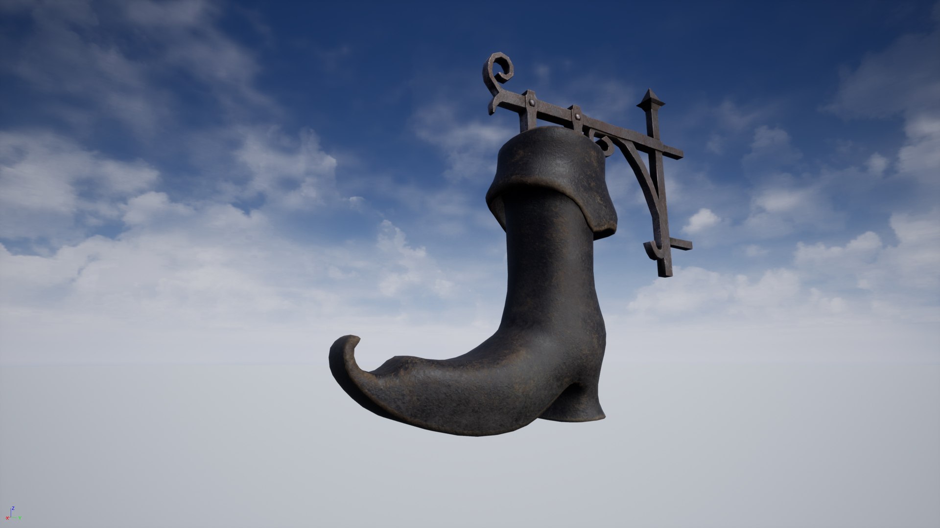 Medieval shoemaker sign 3D model - TurboSquid 1509686