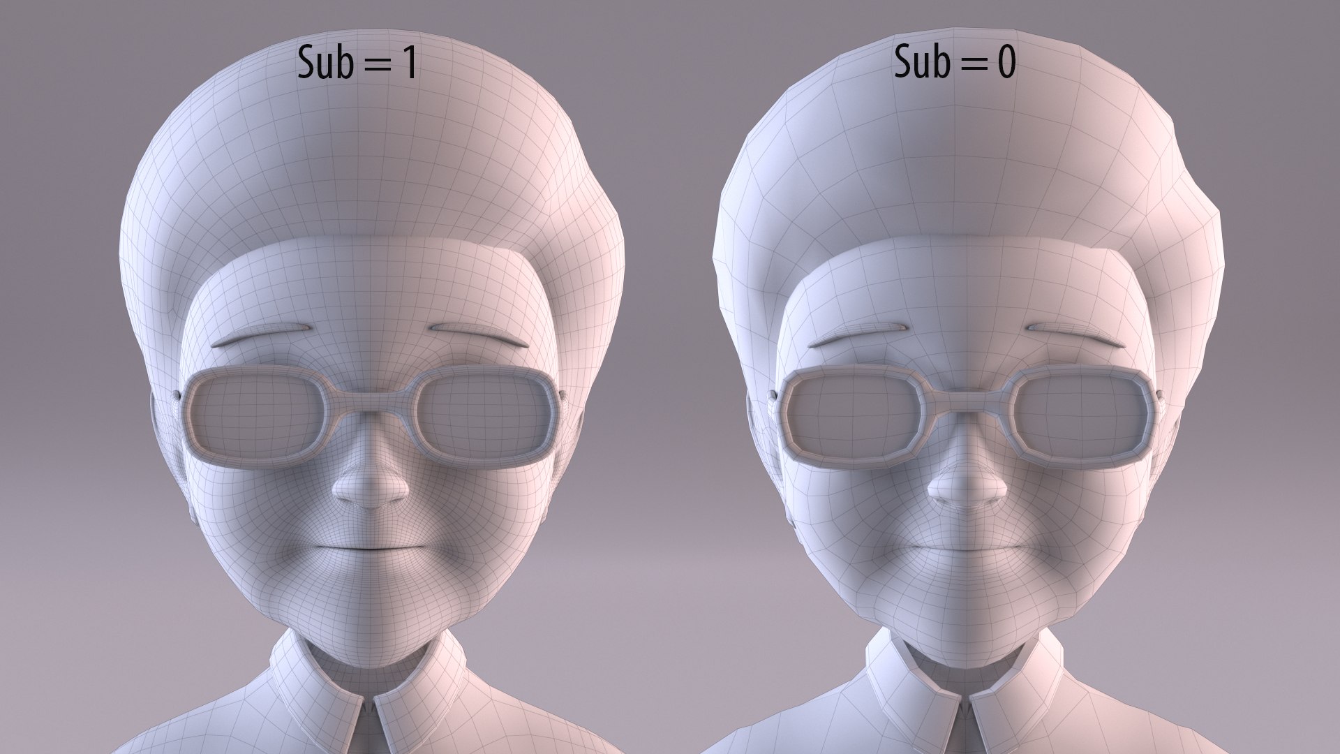 Cartoon Old Woman - Rigged Biped CatRig 3D Model - TurboSquid 1843416