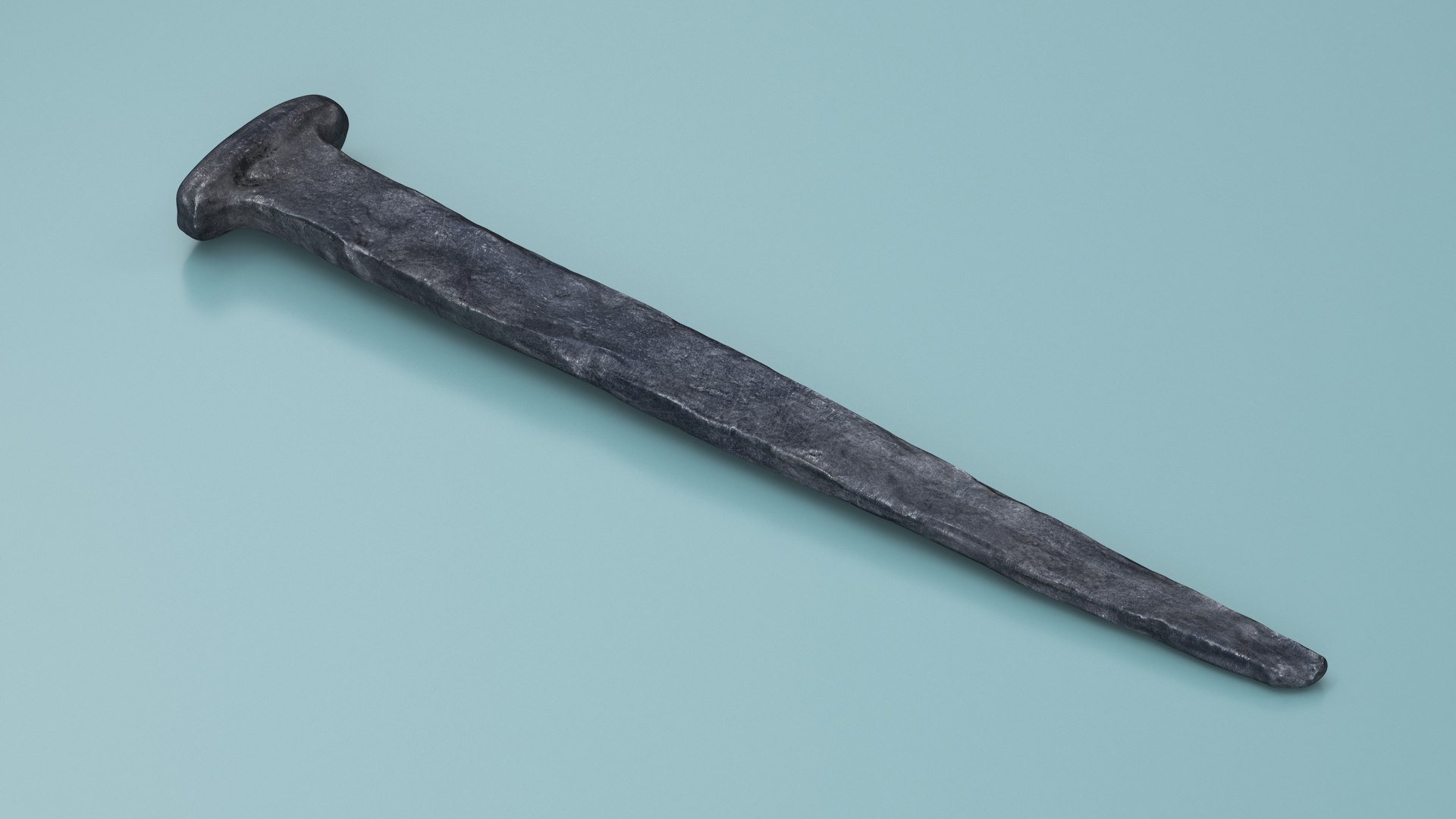 Blacksmith Hand Forged Iron Nail 3D - TurboSquid 2212708