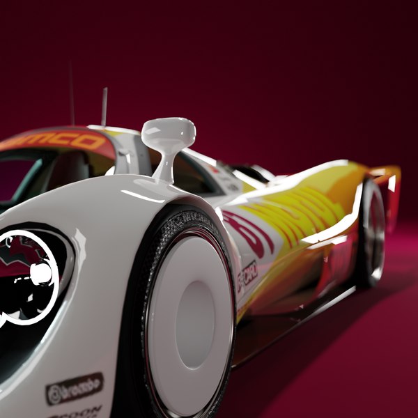 modelo 3d Race car with livery - TurboSquid 2099756