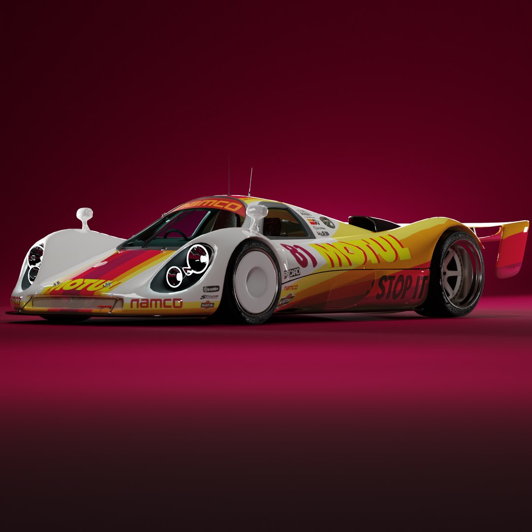 Race Car With Livery Model - TurboSquid 2099756
