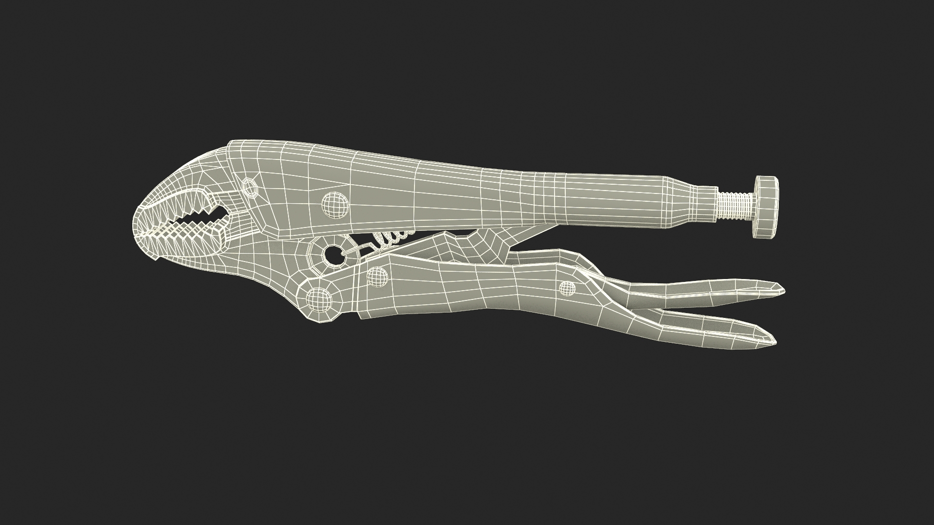 3D Locking Pliers Adjustable Wrench - TurboSquid 2199211