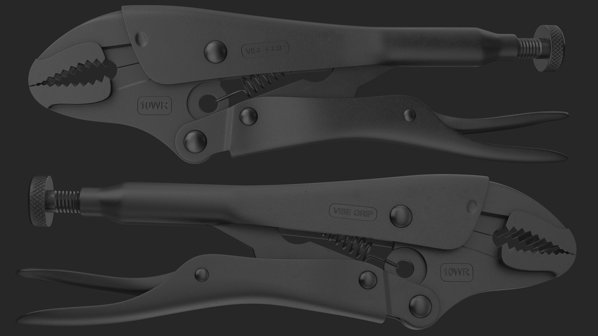 3D Locking Pliers Adjustable Wrench - TurboSquid 2199211
