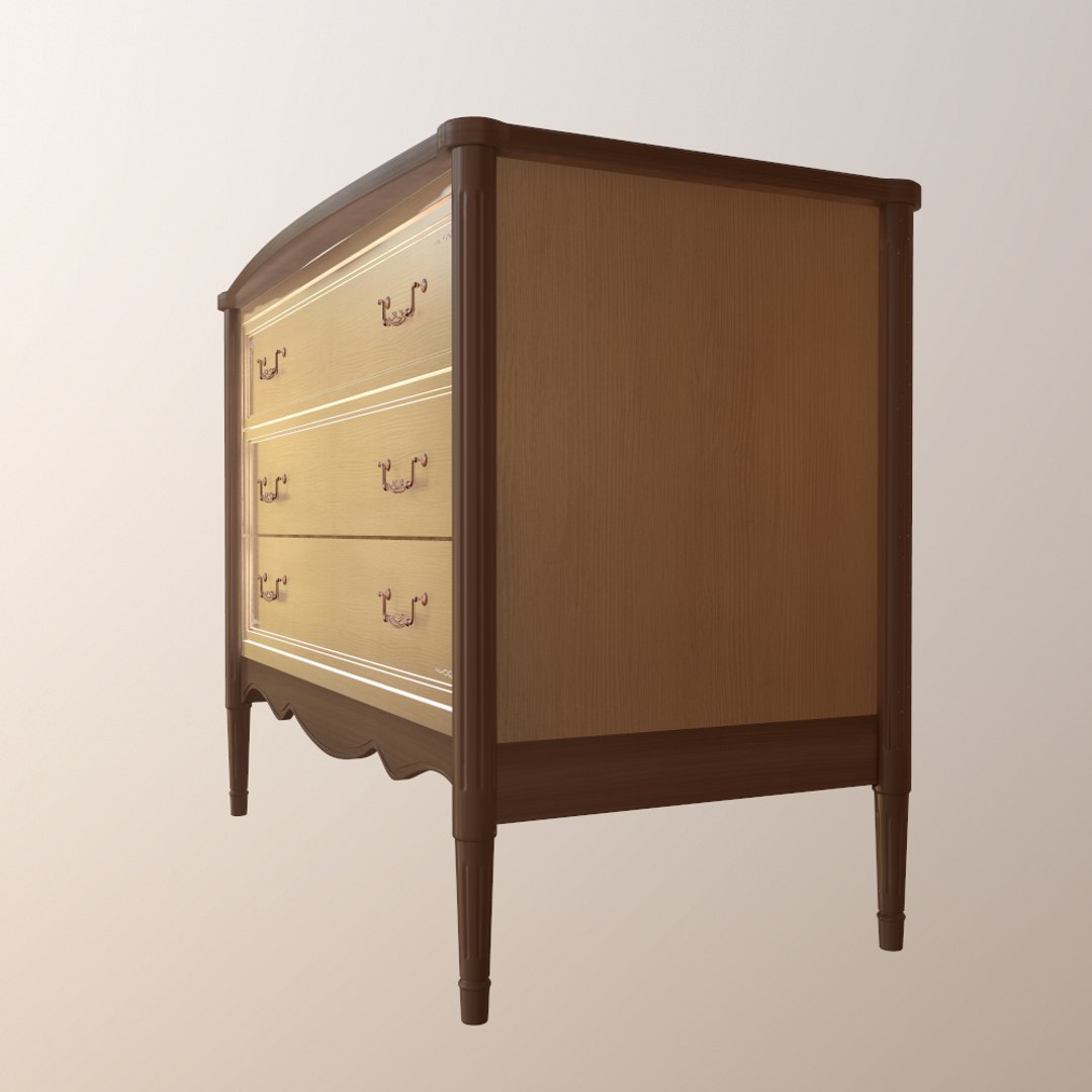 3D chest drawers model - TurboSquid 1203838