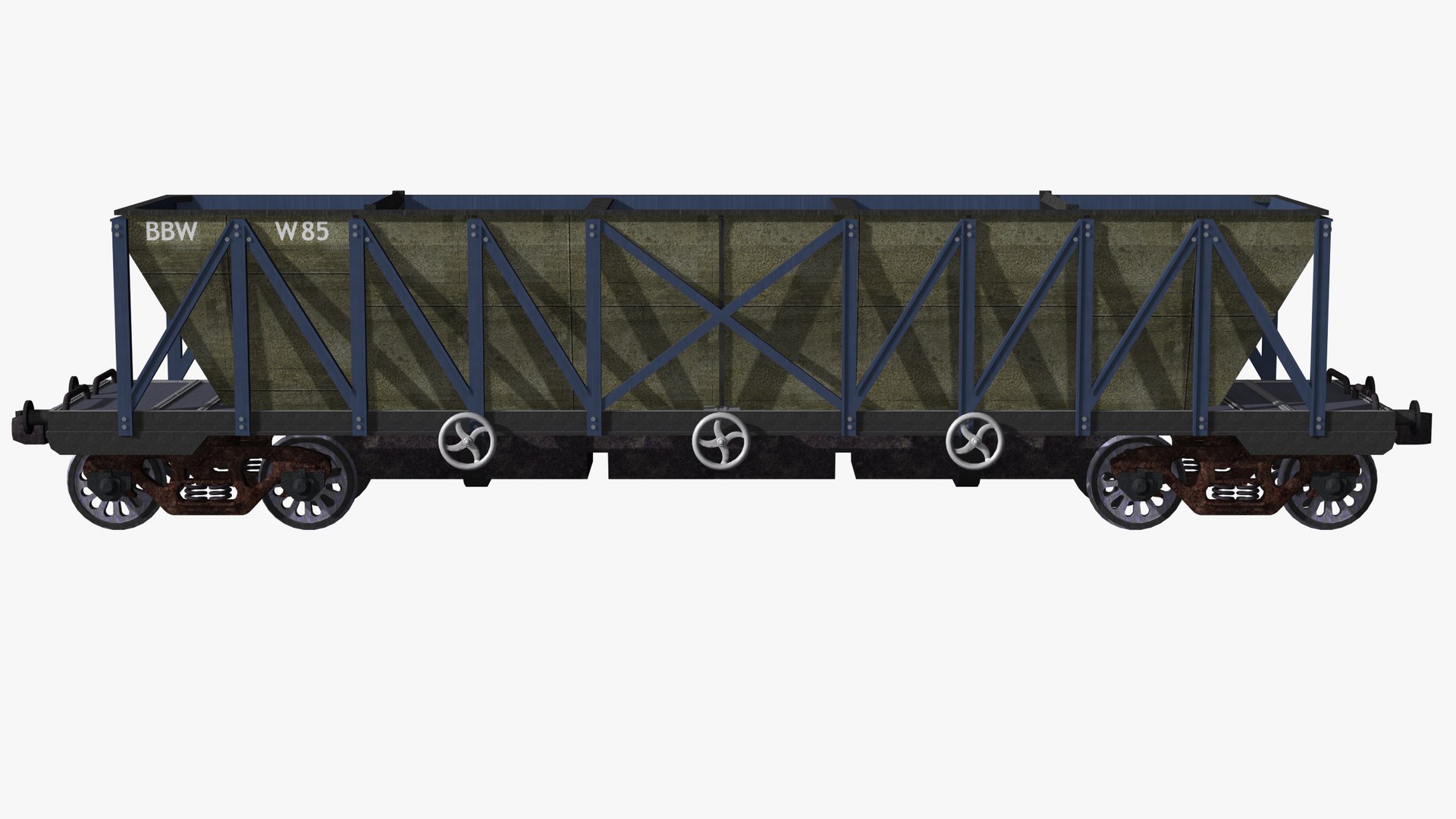 Australian Bbw Ballast Hopper Rail Wagon 3D Model - TurboSquid 1885421