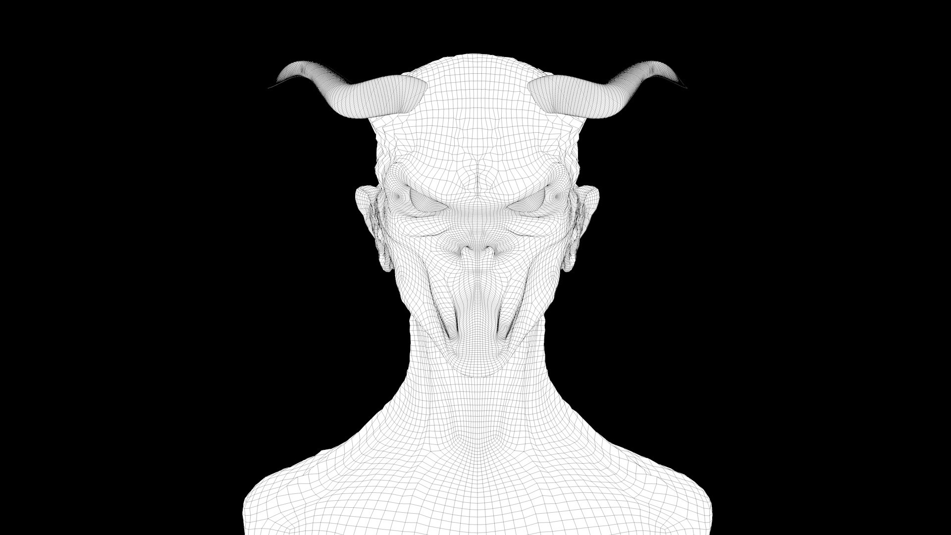 Demon Bust Model - TurboSquid 2091797
