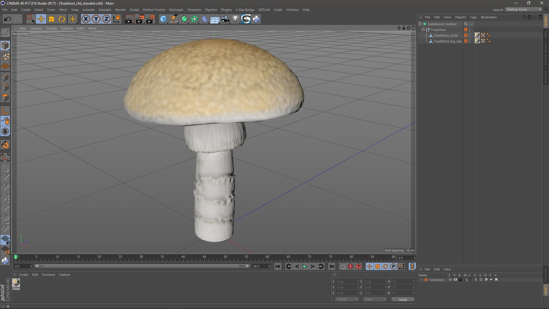 Toadstool 3D Model - TurboSquid 2216636