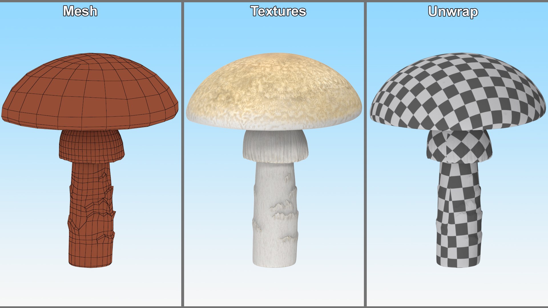 Toadstool 3D Model - TurboSquid 2216636