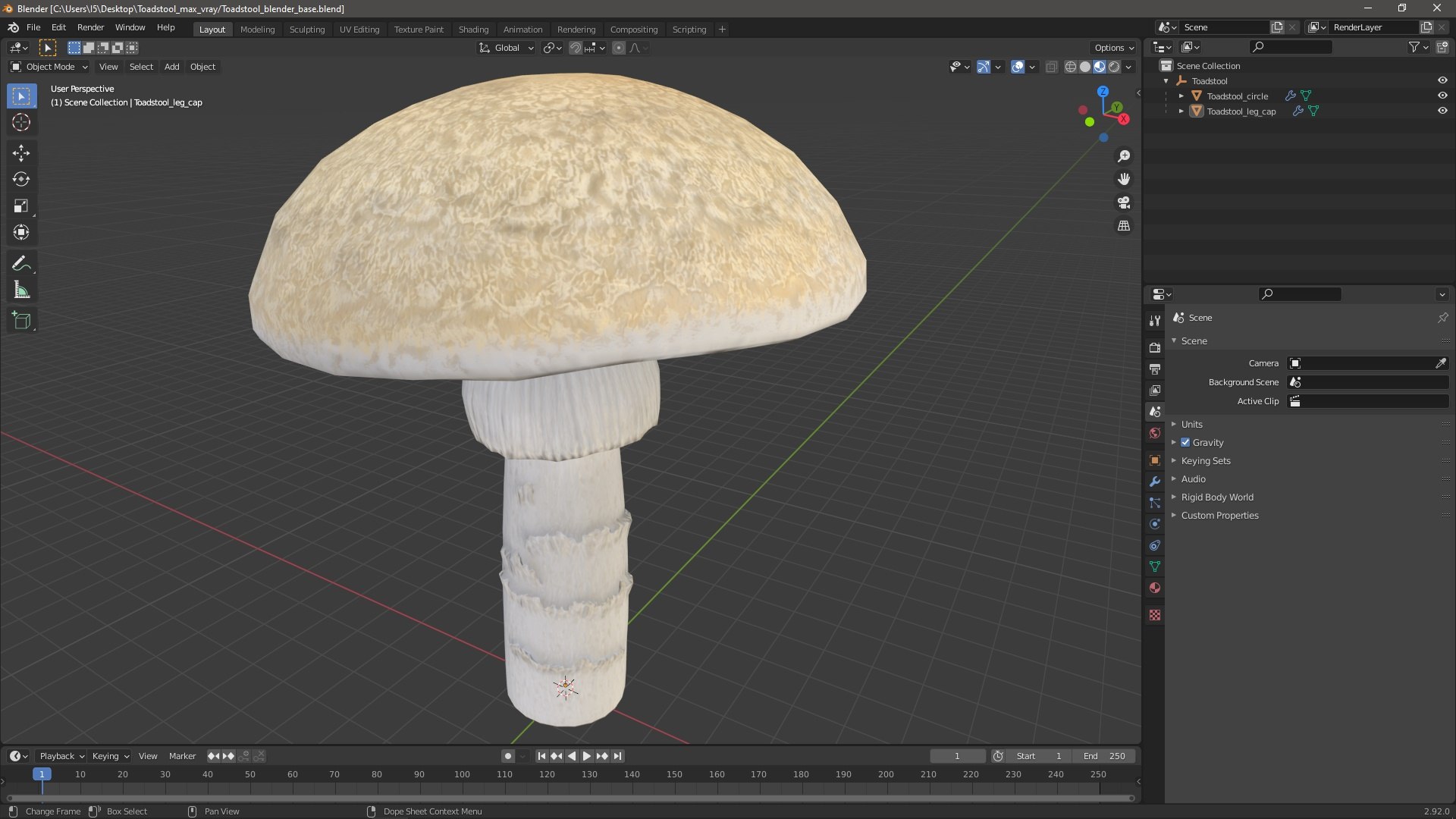 Toadstool 3D Model - TurboSquid 2216636