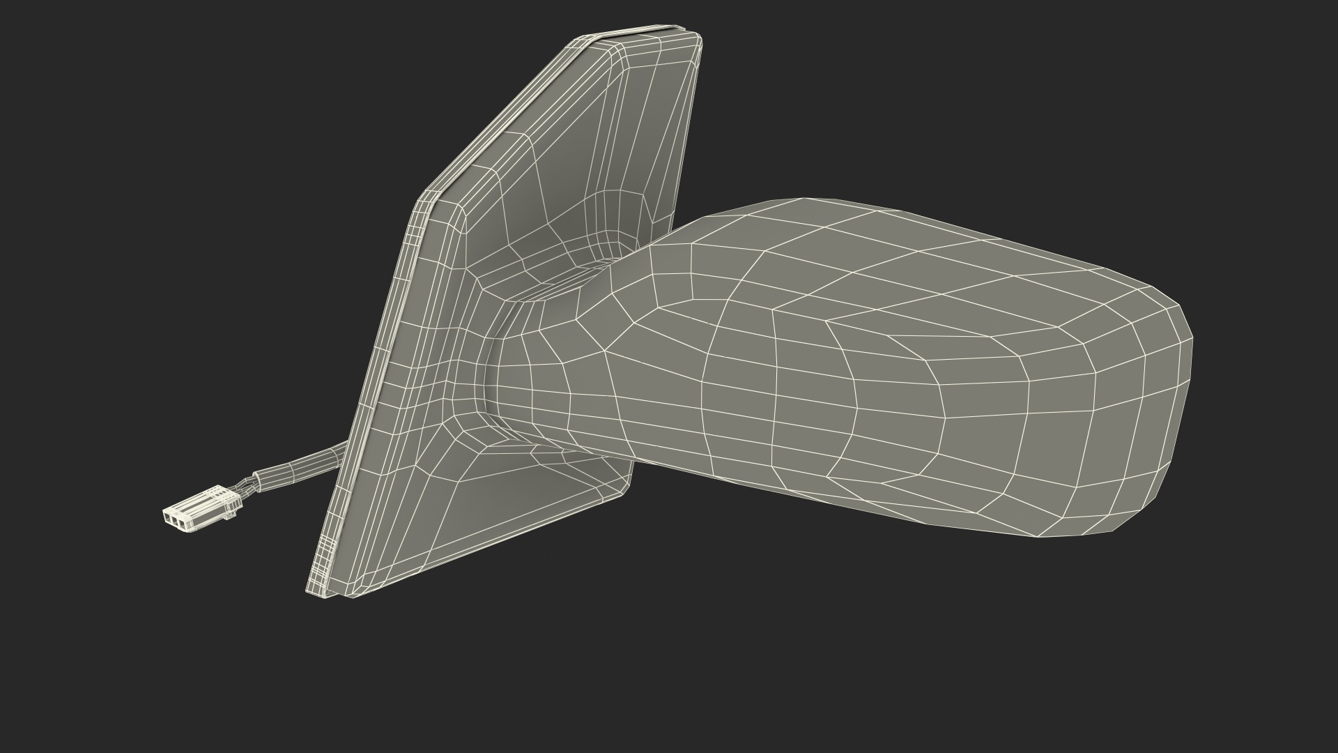 Driver Side Mirror Silver for Car 3D model - TurboSquid 1974325