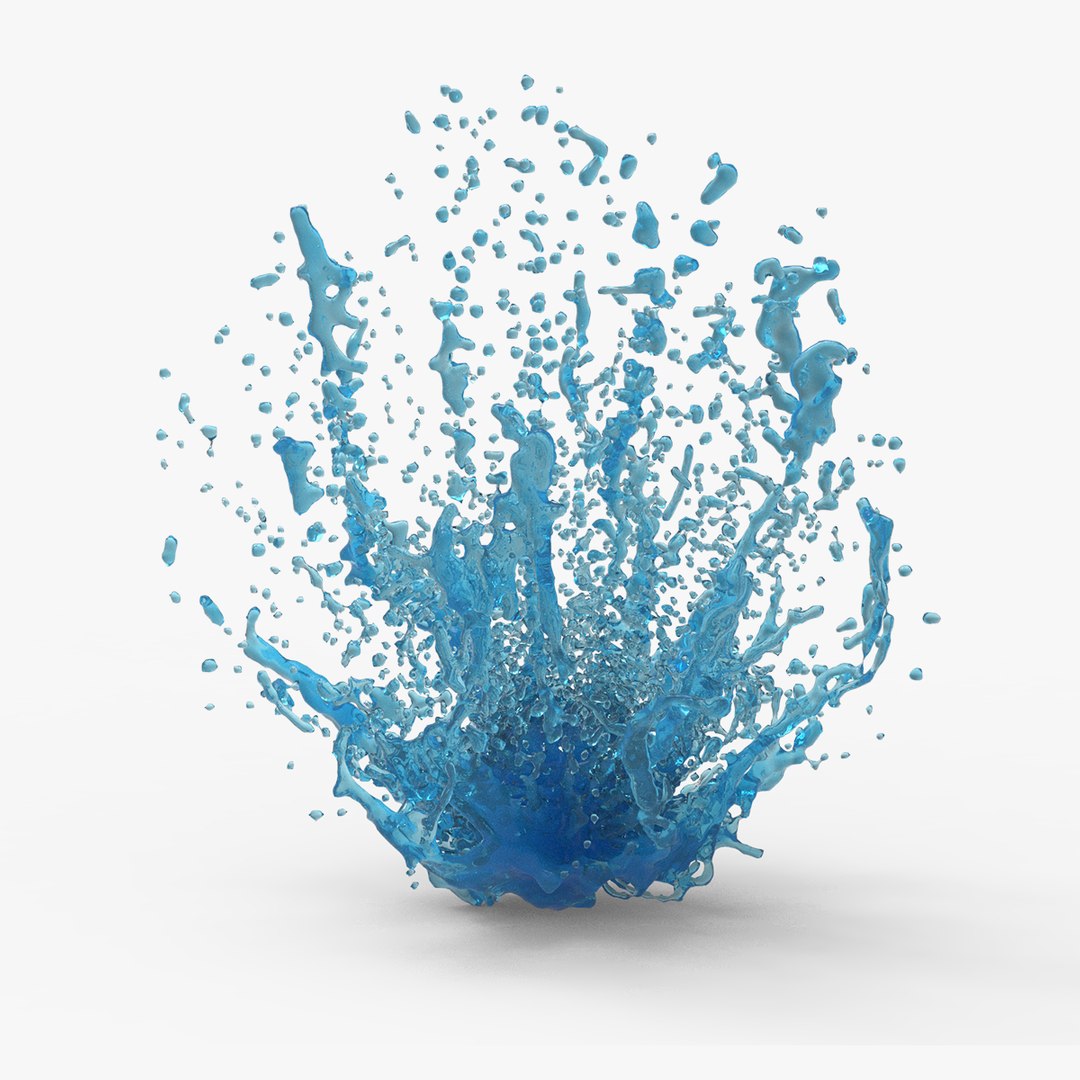 Water Blast Splash Model - TurboSquid 1438921