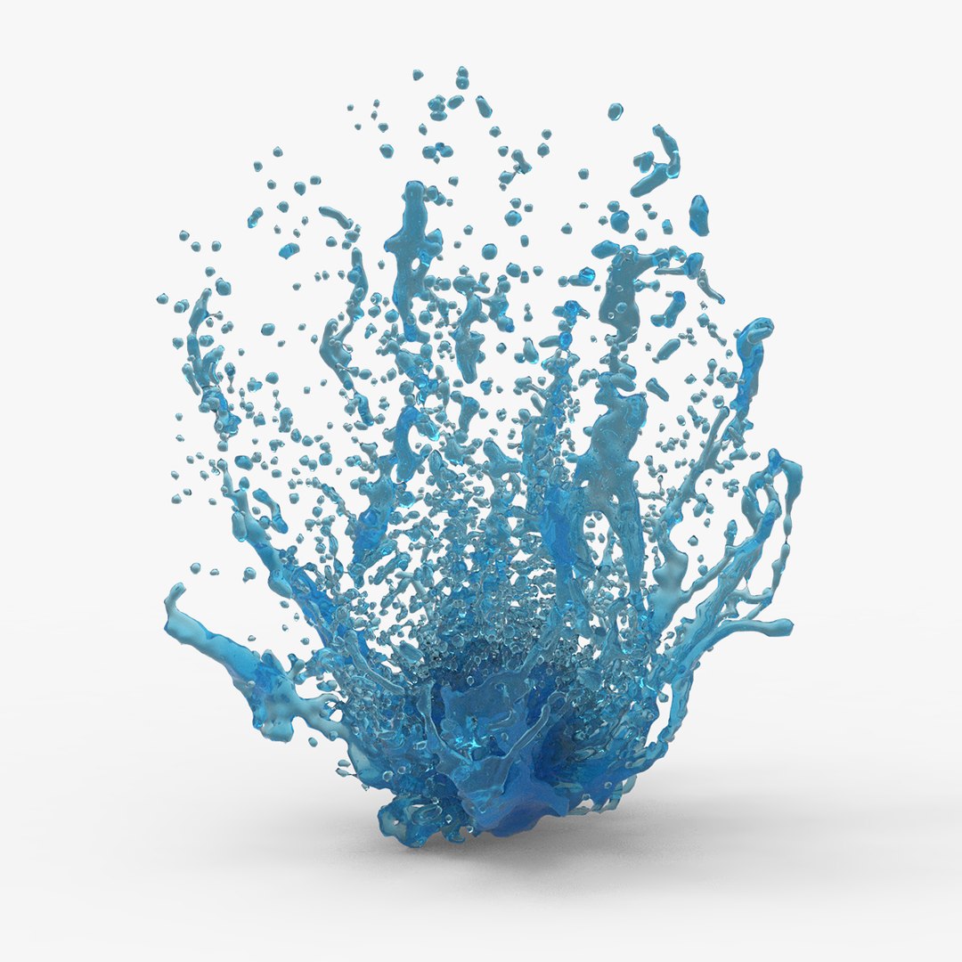 Water Blast Splash Model - TurboSquid 1438921