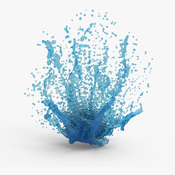 Water blast splash model - TurboSquid 1438921