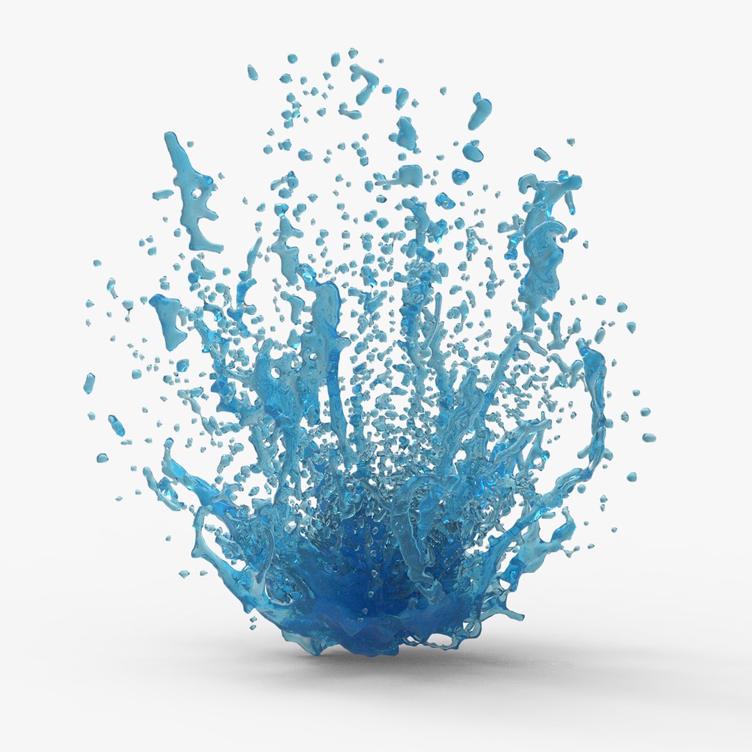 Water Blast Splash Model - TurboSquid 1438921