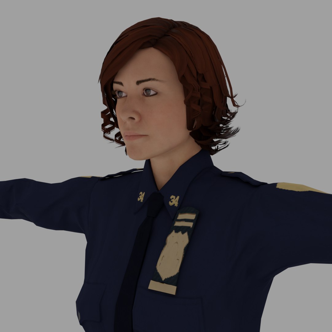 Police Rigged 3D Model - TurboSquid 1670045