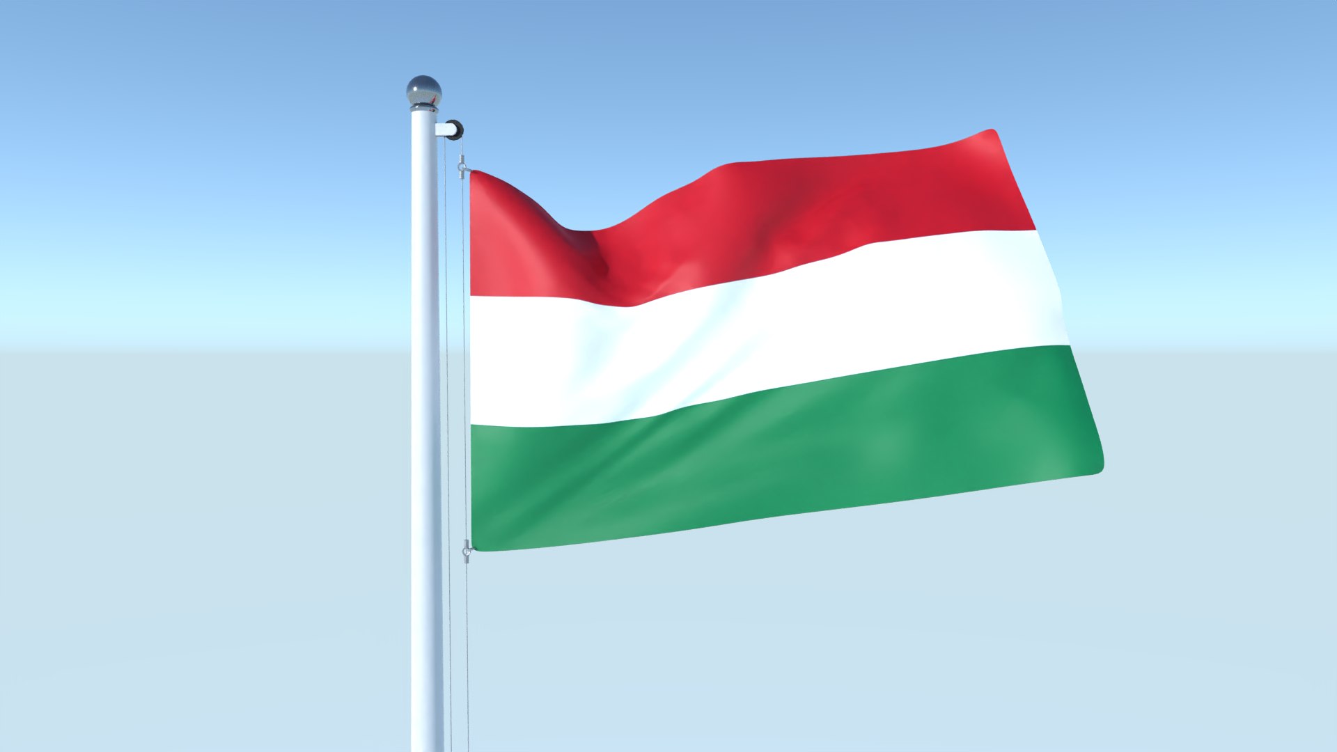 Animated Flag of Hungary 3D model - TurboSquid 1737874