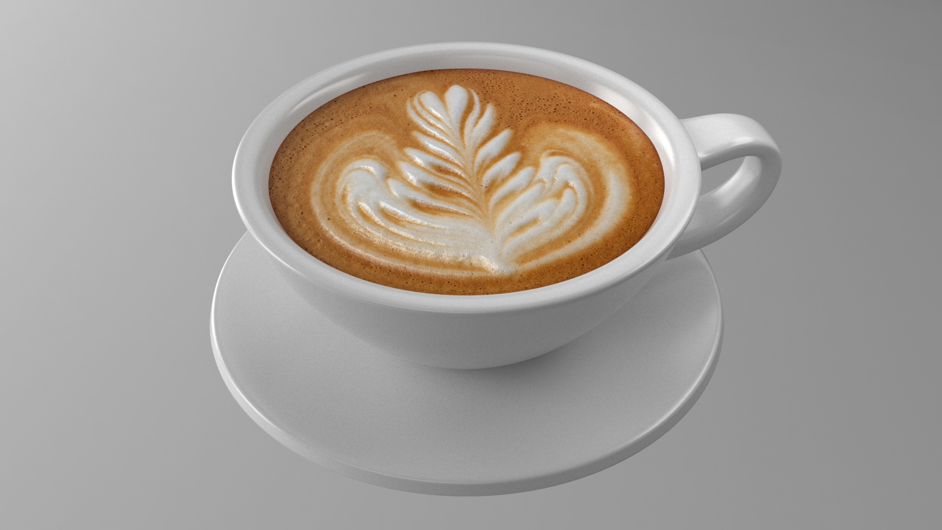 Coffee Latte Realistic 3D Model 3D Model - TurboSquid 1809656
