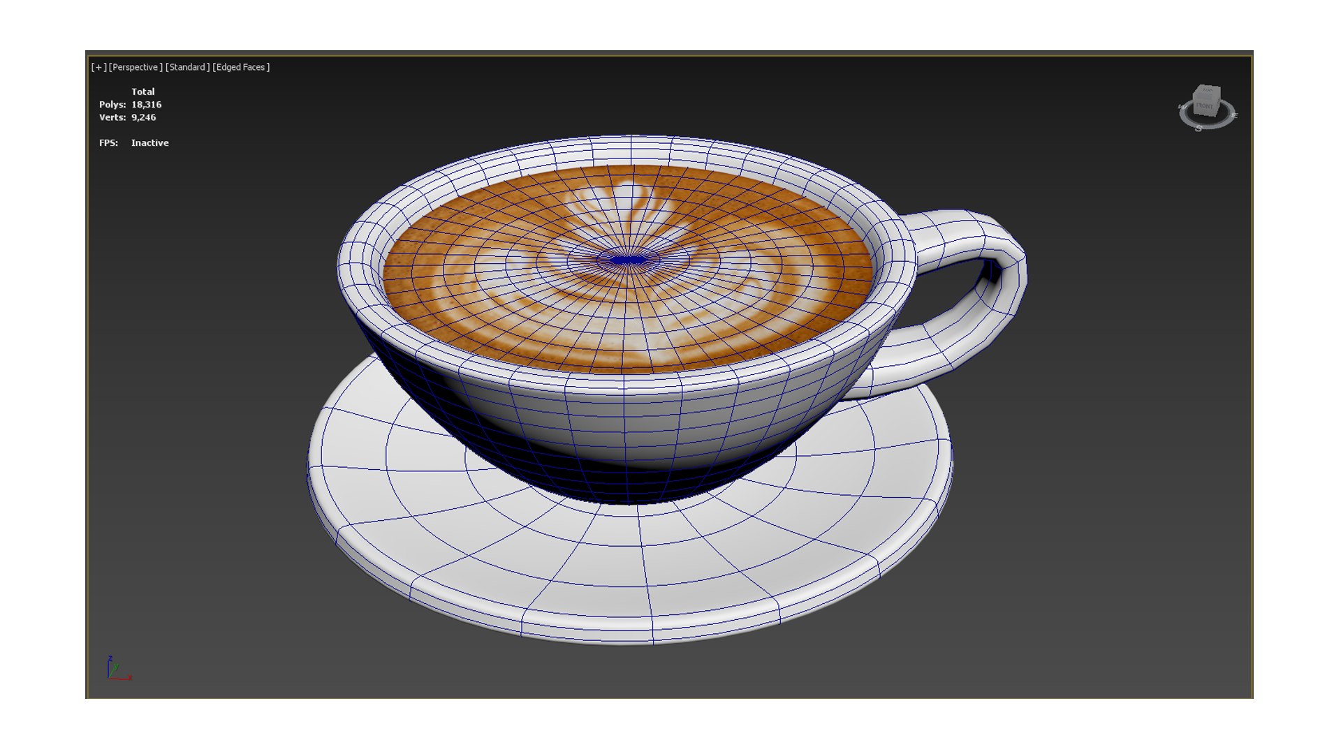 Coffee Latte Realistic 3D Model 3D Model - TurboSquid 1809656