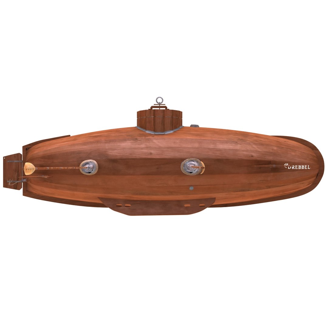 3d submarine drebbel model