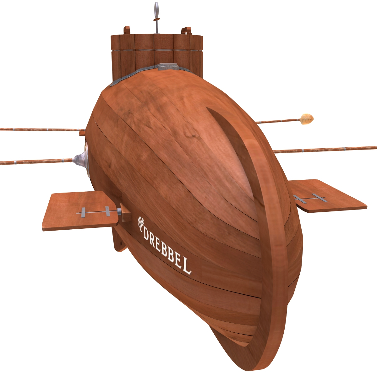 3d submarine drebbel model