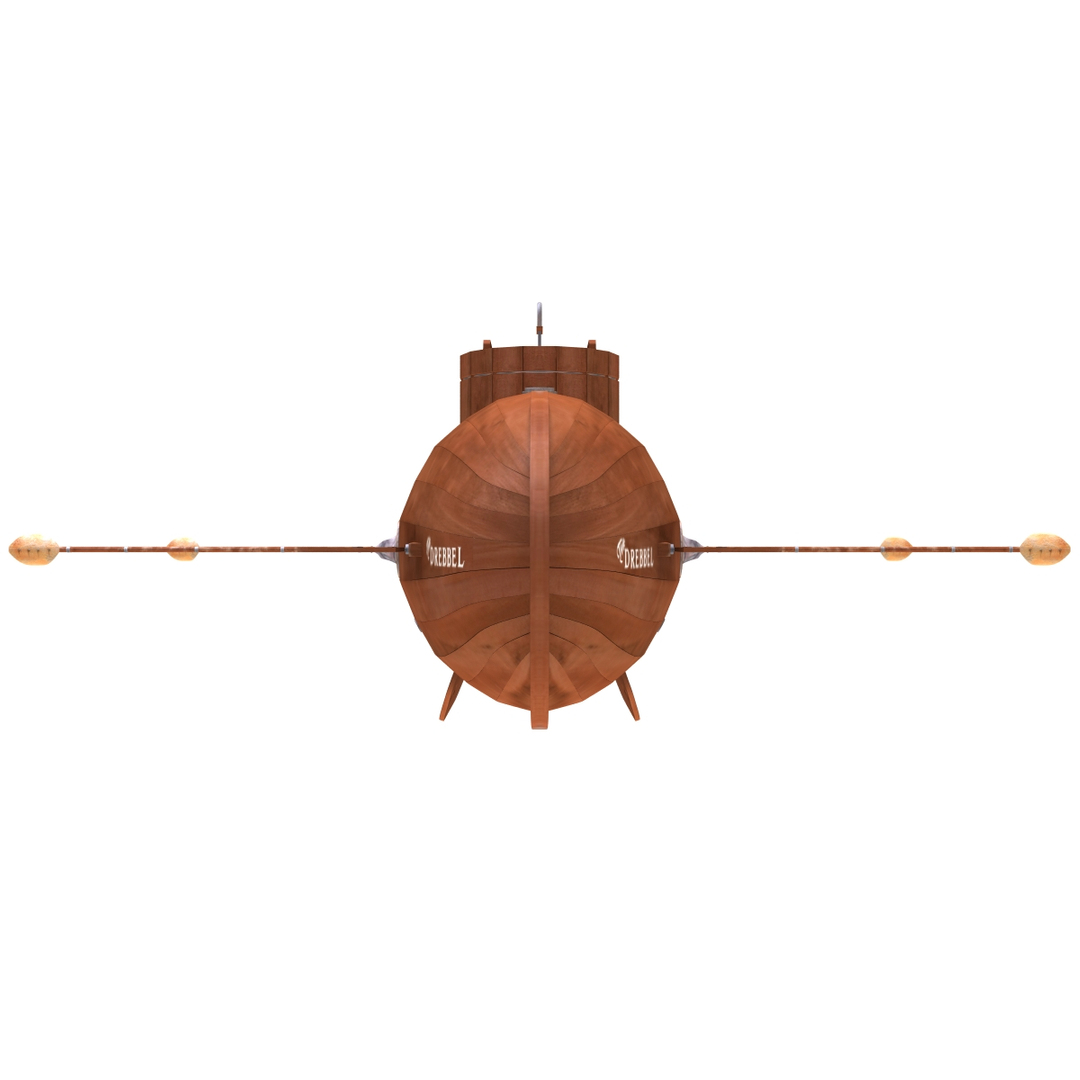 3d submarine drebbel model
