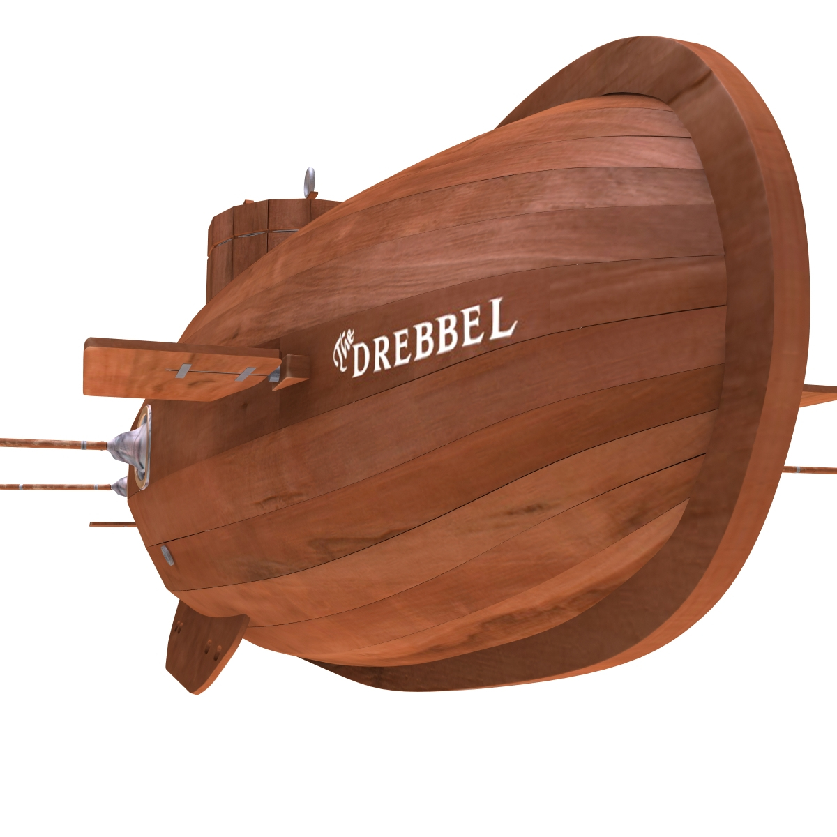 3d submarine drebbel model