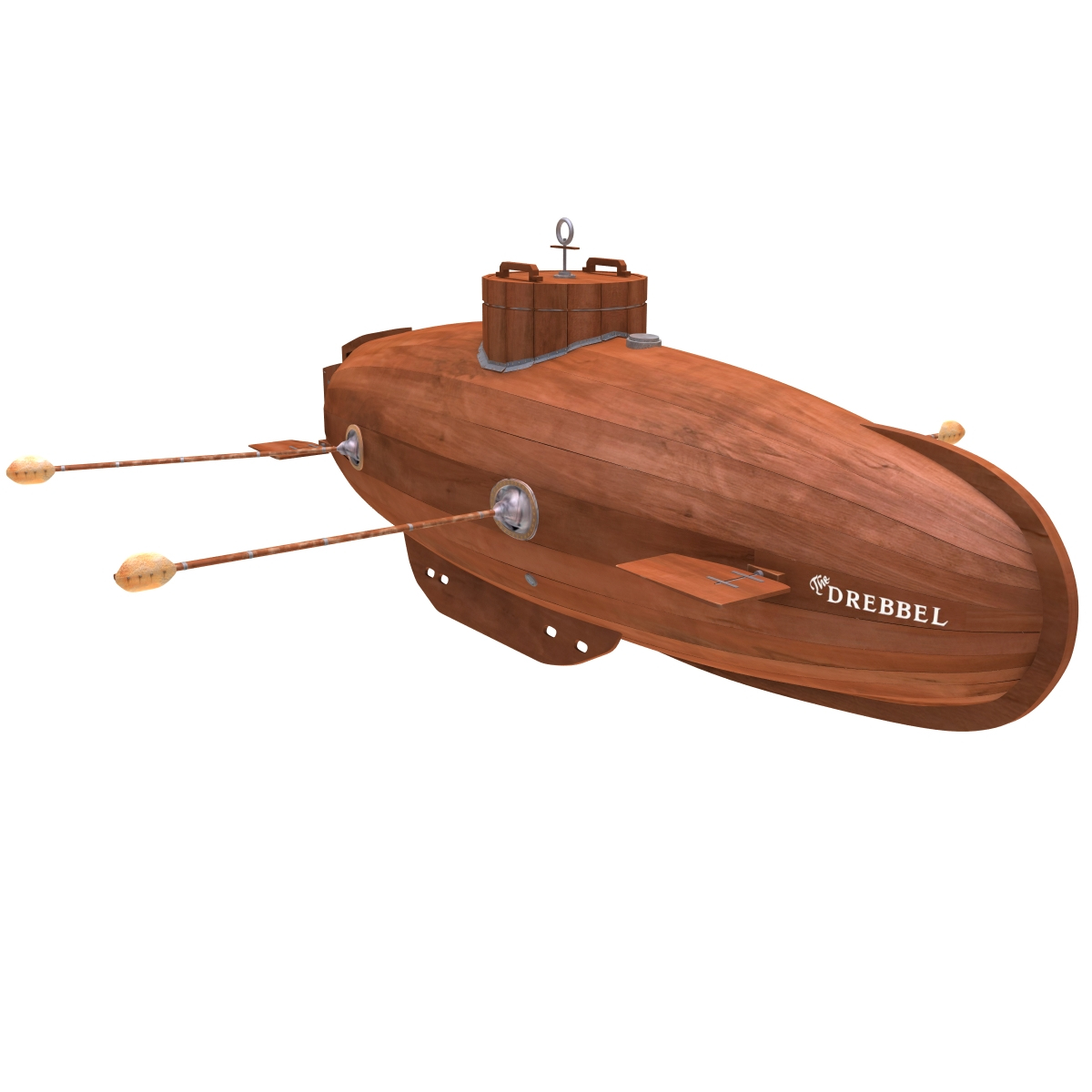 3d submarine drebbel model