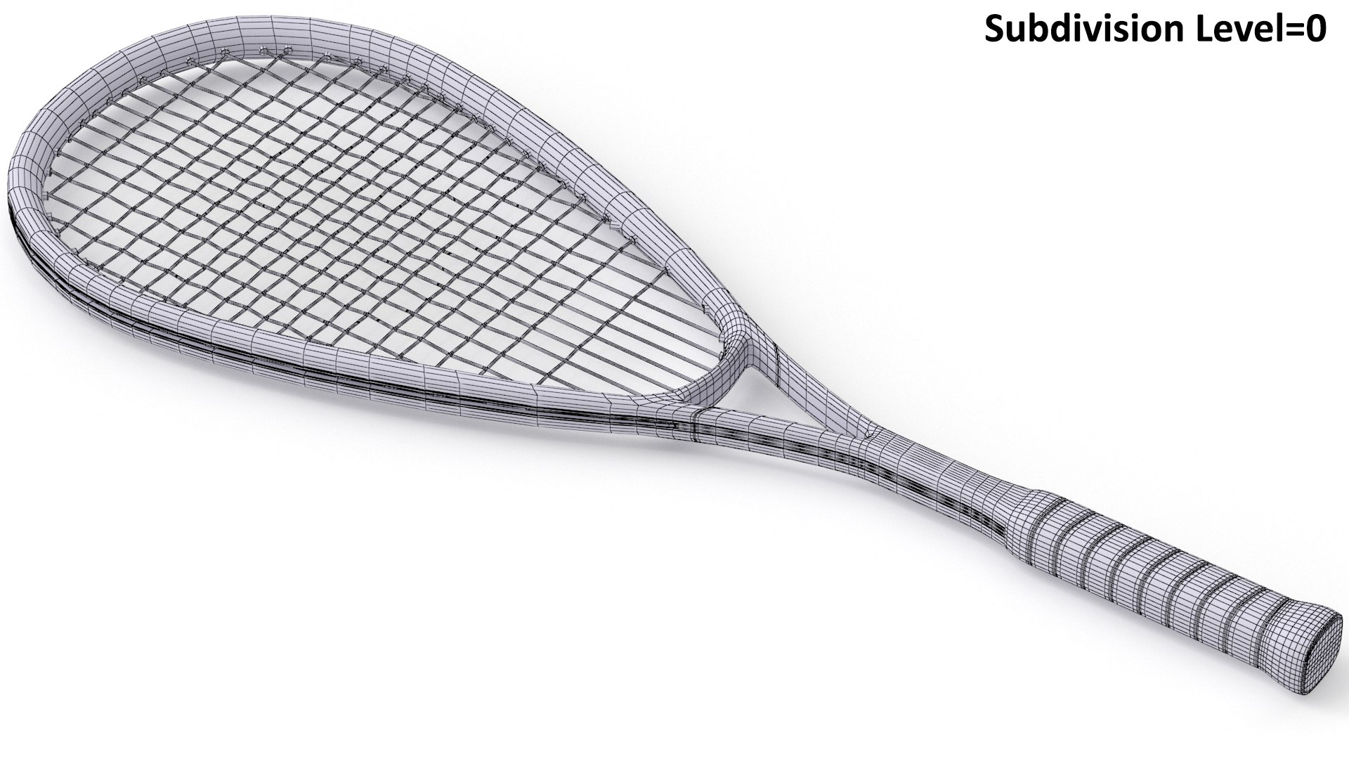 3D Squash Racquet 01 - TurboSquid 2058949