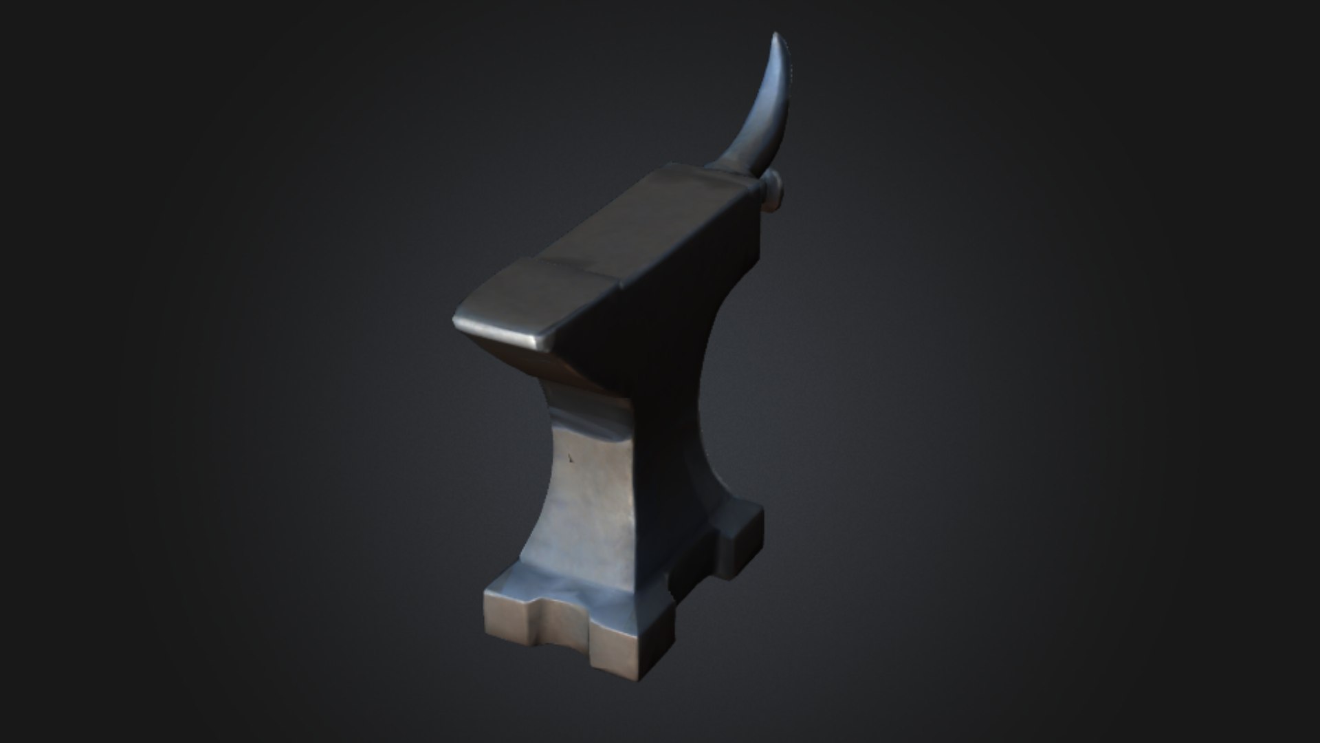 Stylized Game Ready Anvil 3K Triangles Low Poly FBX OBJ BLEND 3D Model ...