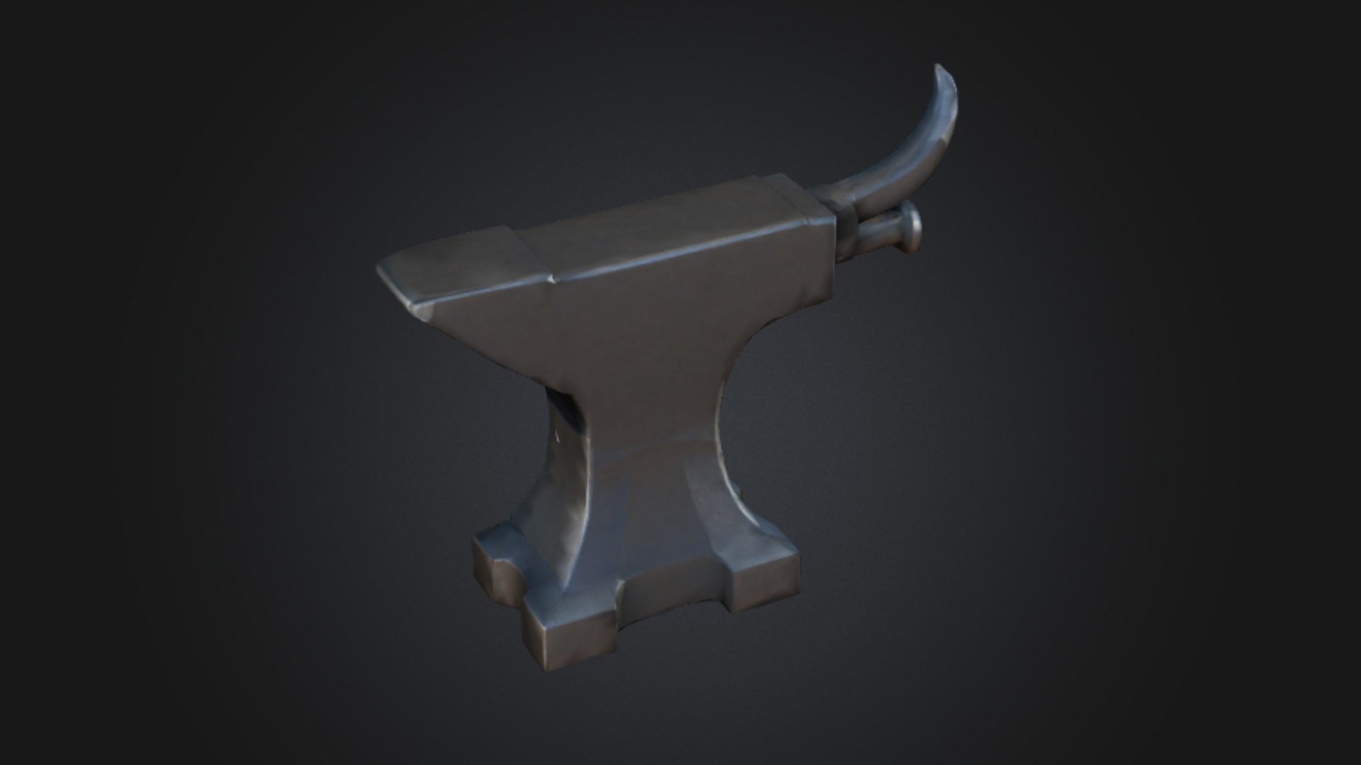 Stylized Game Ready Anvil 3K Triangles Low Poly FBX OBJ BLEND 3D Model ...