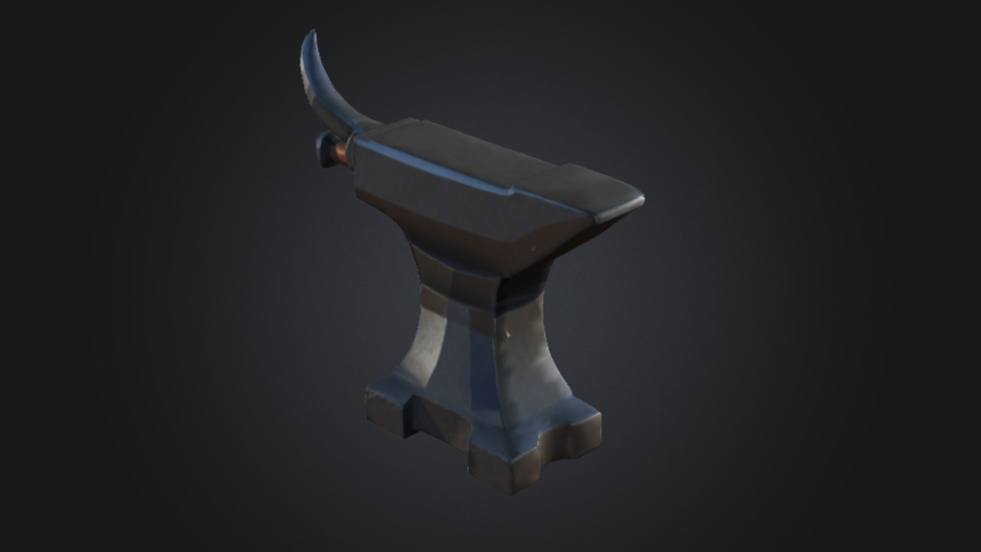 Stylized Game Ready Anvil 3K Triangles Low Poly FBX OBJ BLEND 3D Model ...