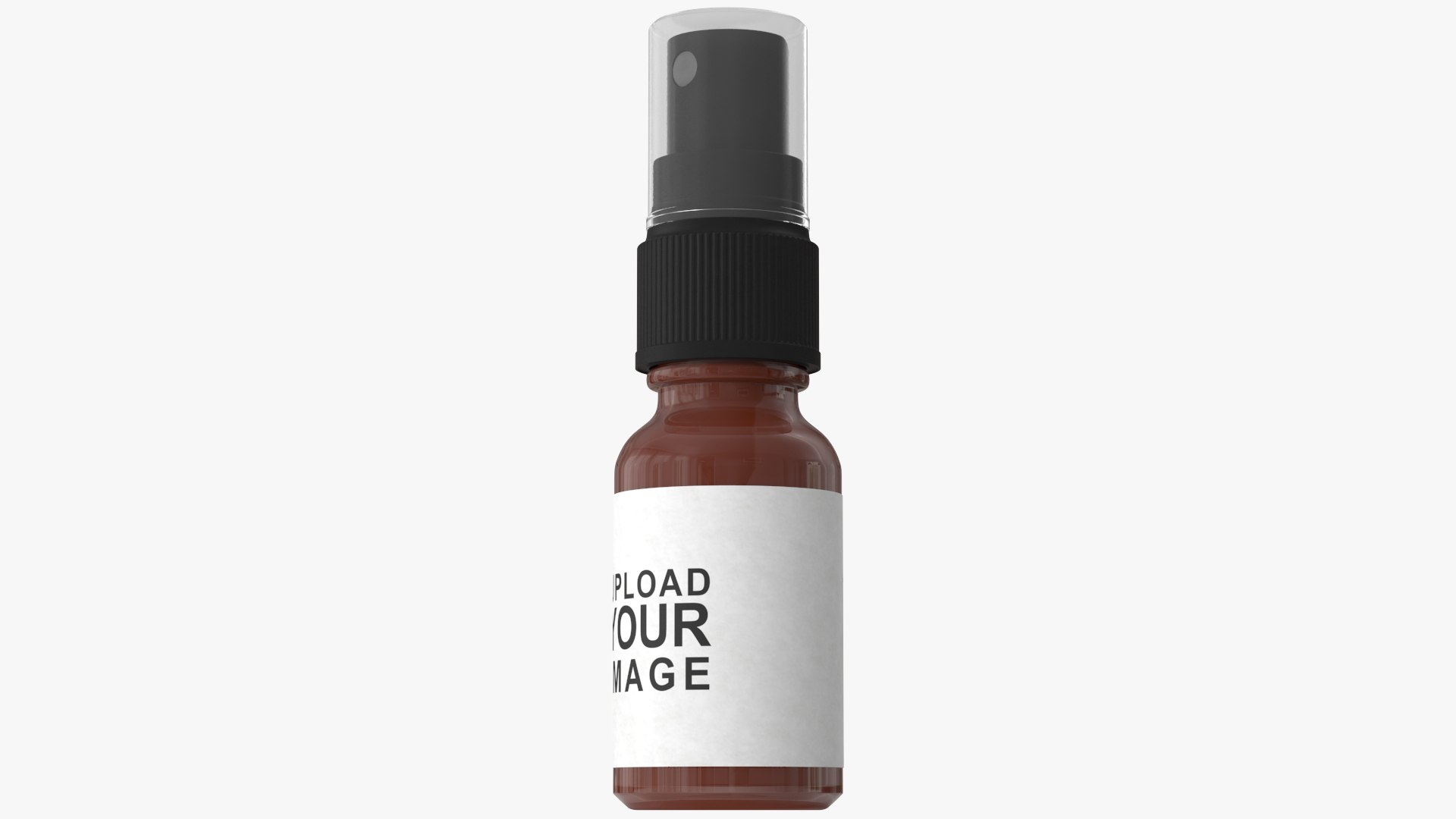 Spray bottle amber glass model - TurboSquid 1563550