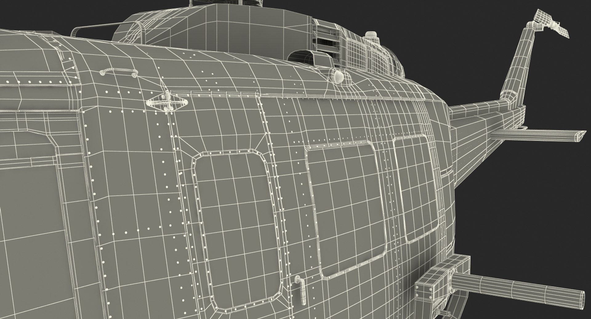 Bell Uh-1 Iroquois Medevac 3d Model