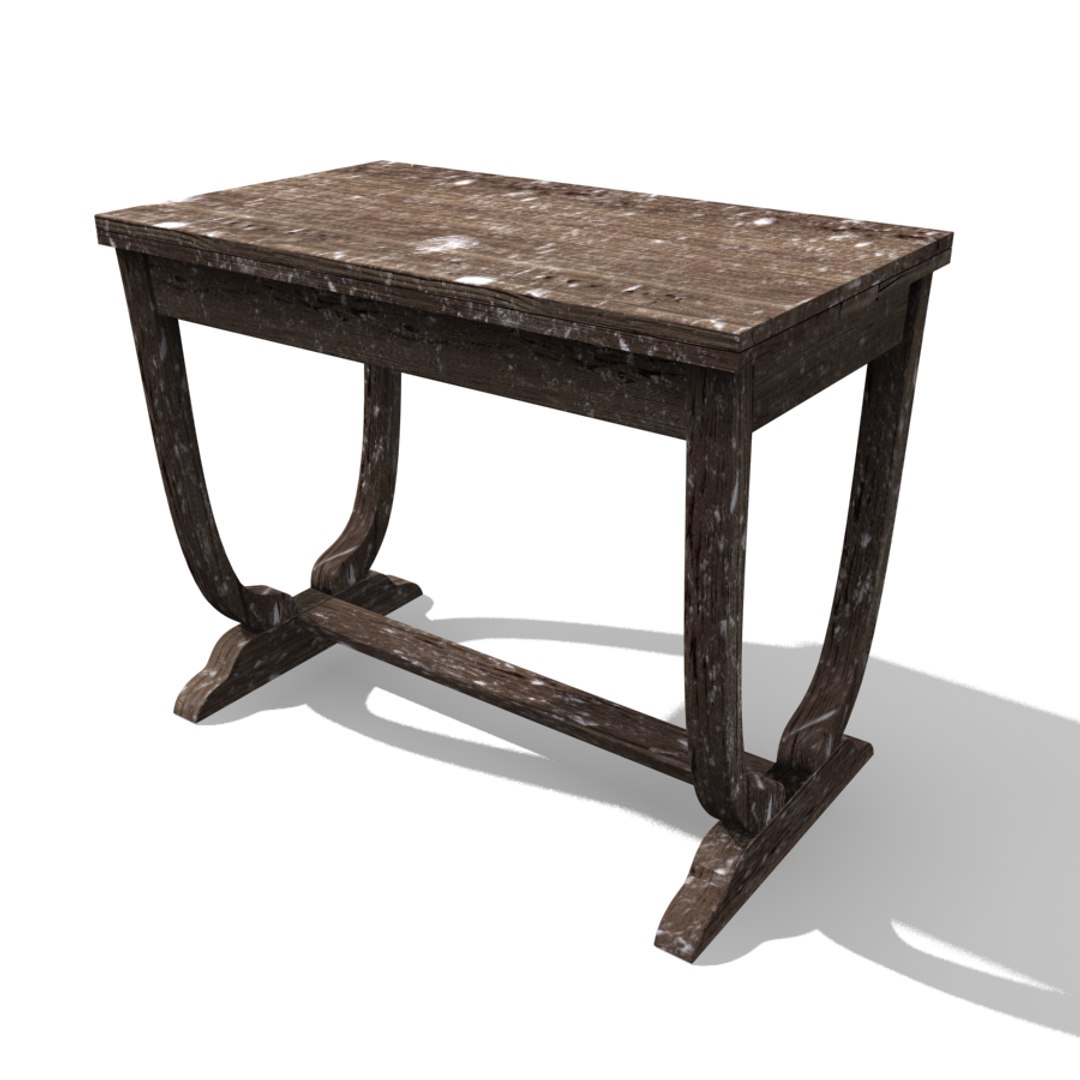 Old Table 3d Model