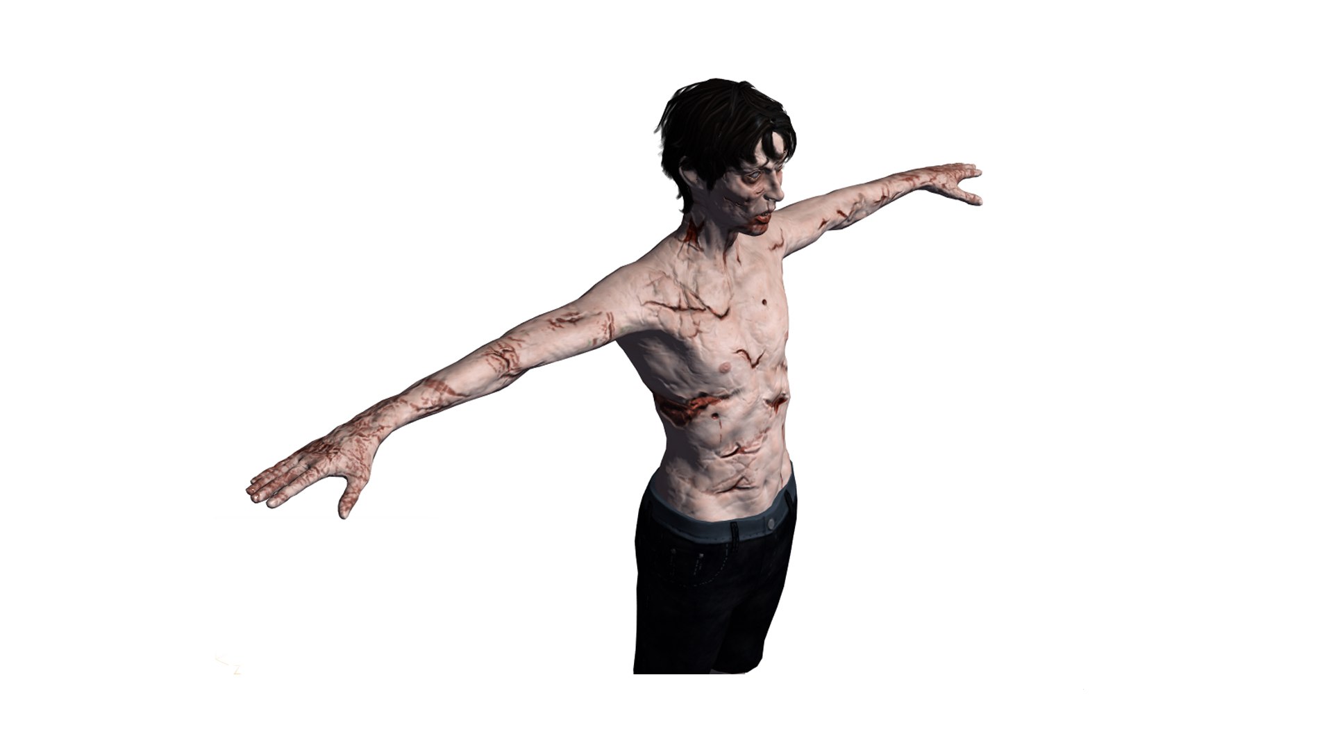 Man Horror 6 3D Model - TurboSquid 1902376