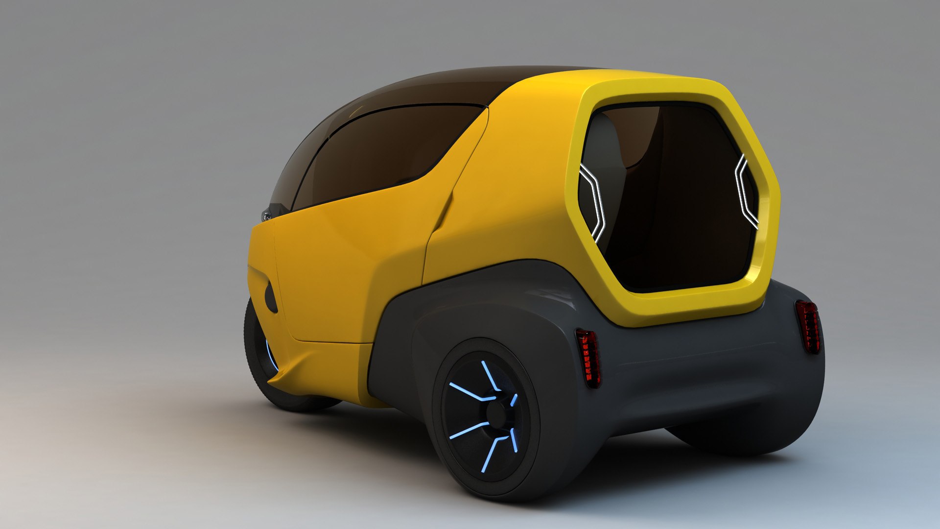 Bemo three-wheeler concept 3D - TurboSquid 1203711