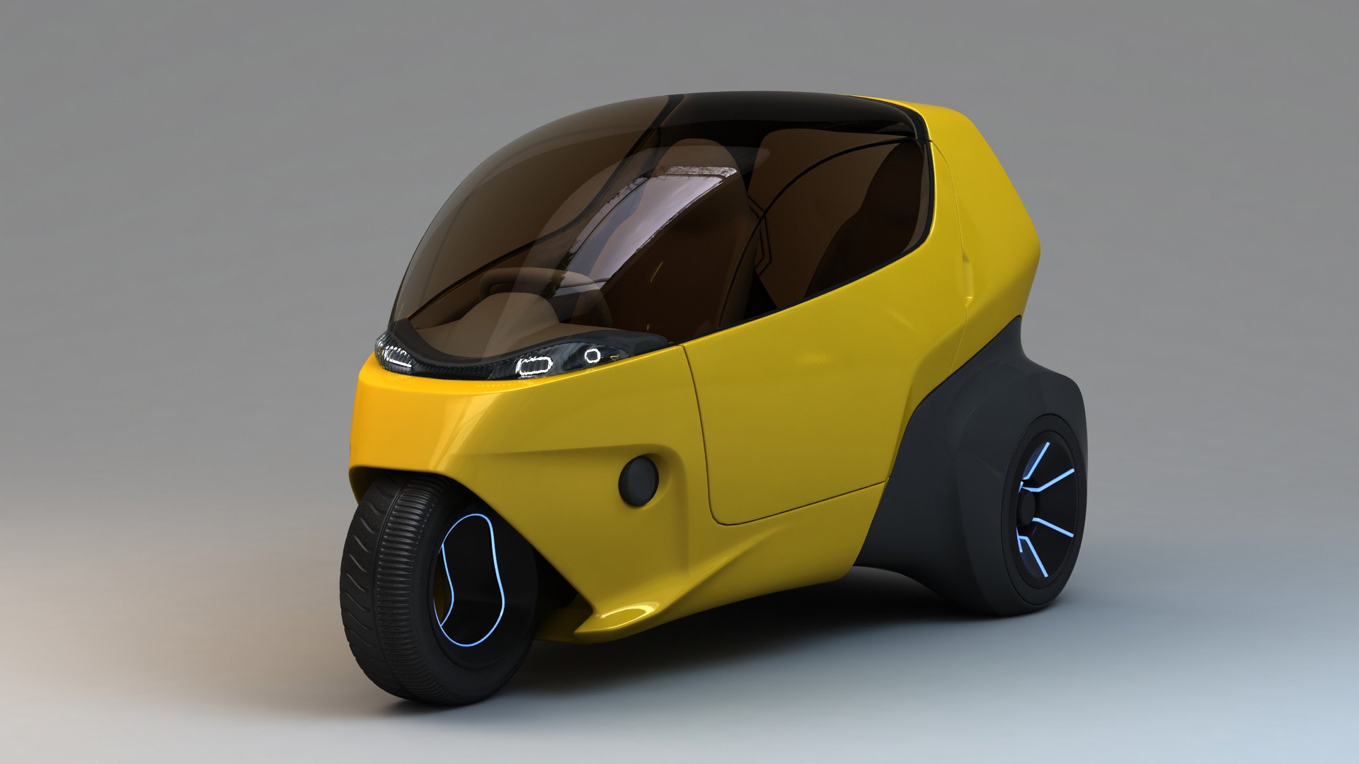 Bemo three-wheeler concept 3D - TurboSquid 1203711
