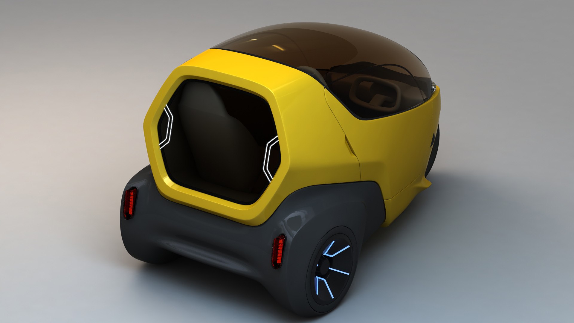Bemo three-wheeler concept 3D - TurboSquid 1203711