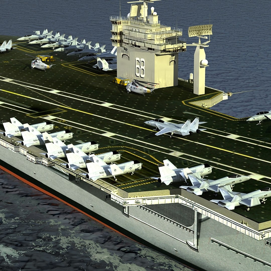 Uss Nimitz Aircraft Carrier 3ds
