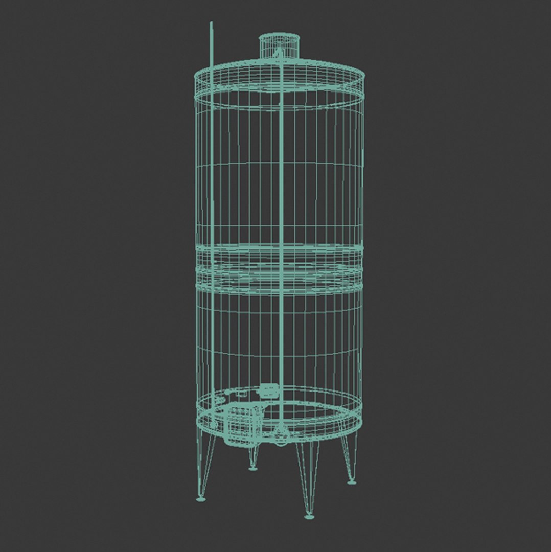 Steel Tank Wine Winery 3d Model