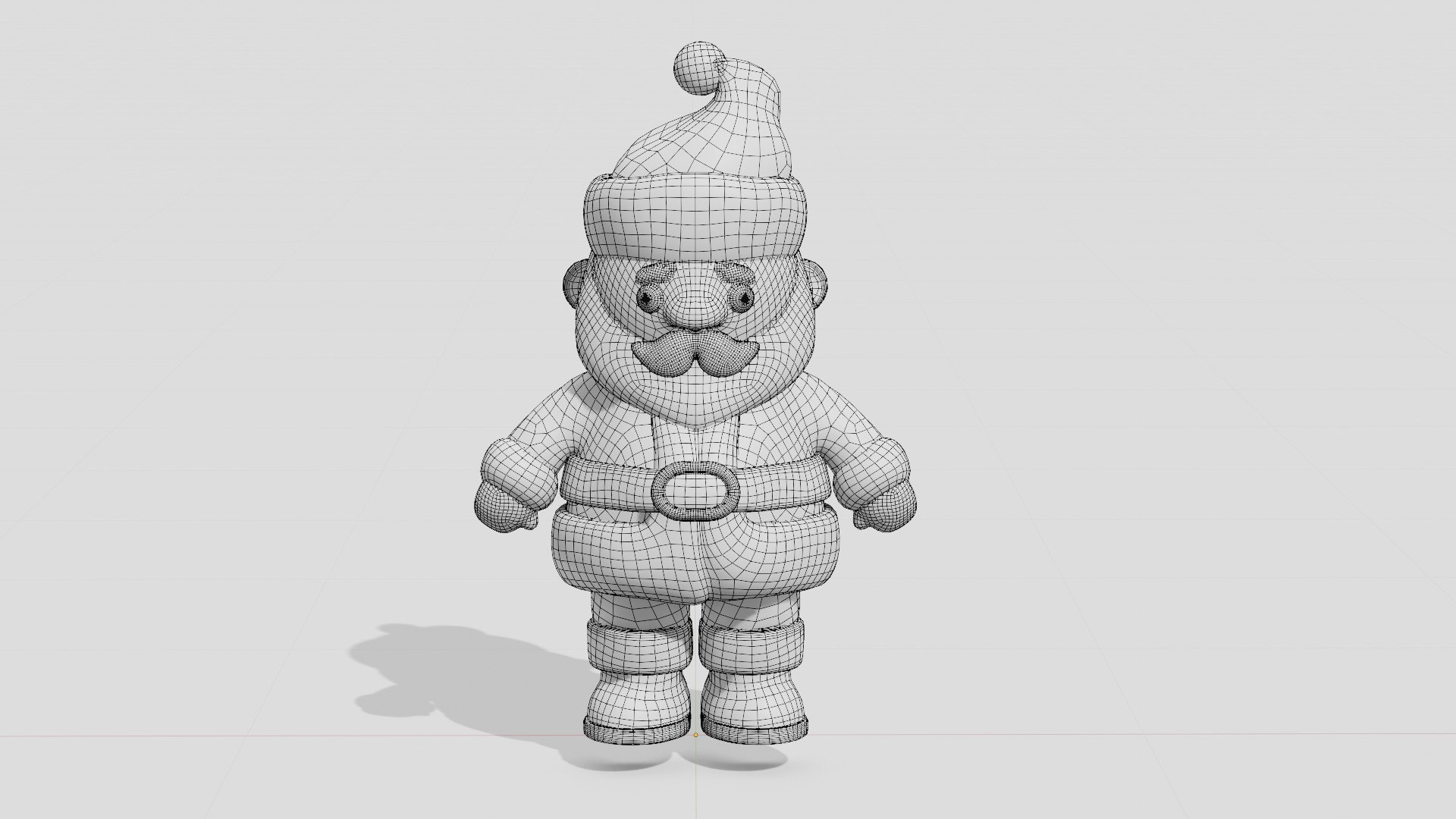 3D Cute Cartoon Santa Claus Model - TurboSquid 2112282