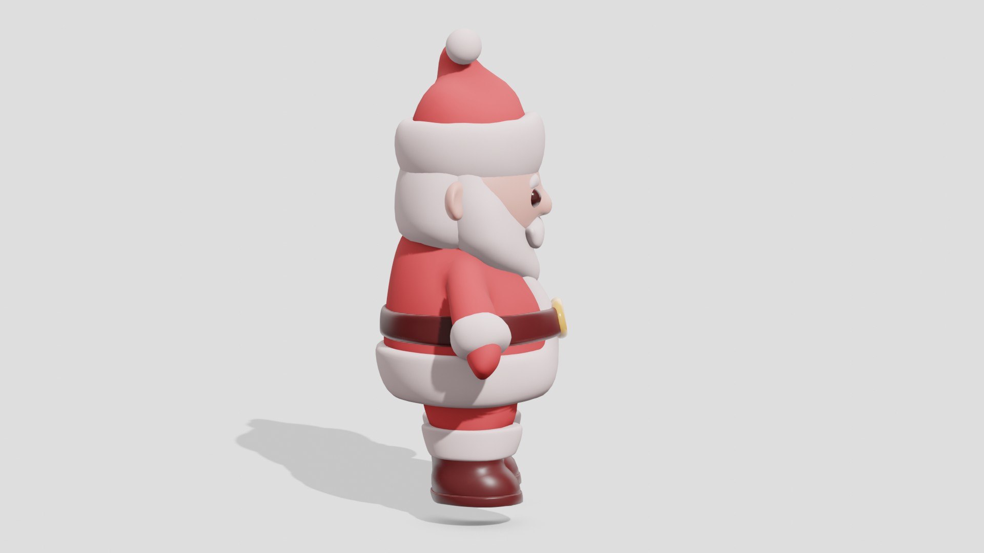 3D Cute Cartoon Santa Claus Model - TurboSquid 2112282