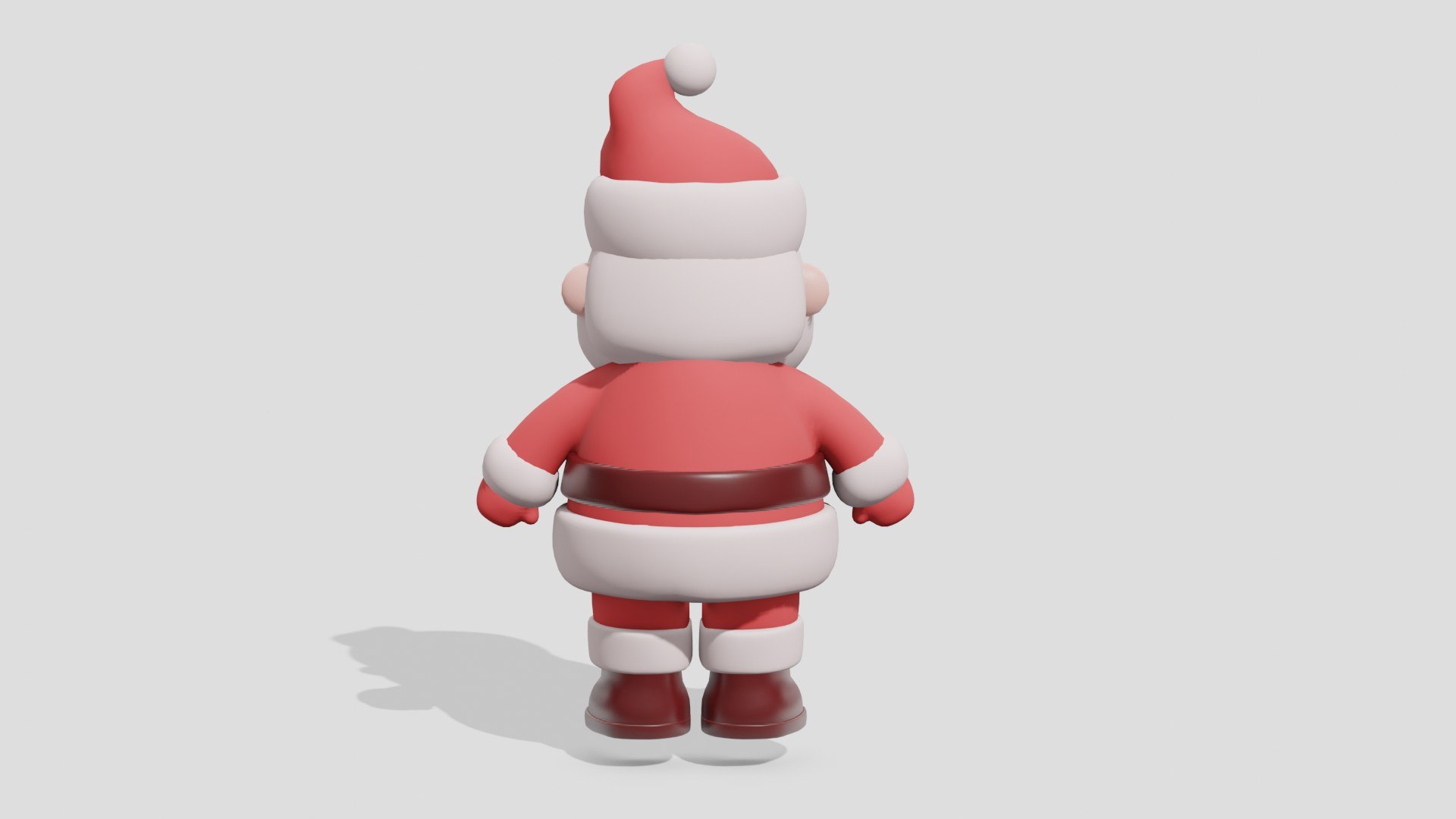 3D Cute Cartoon Santa Claus Model - TurboSquid 2112282